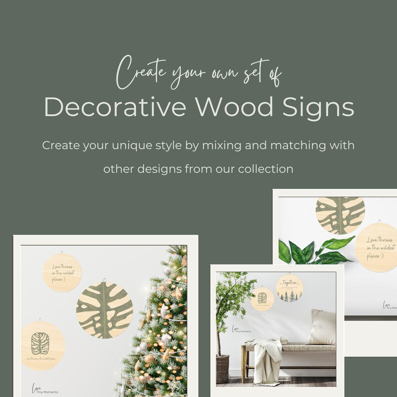 Entrance Decoration Signs, Wood Wall Sign, Natural Home Decoration ...