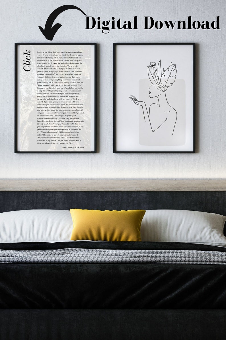 Printable Wall Art | Original Prose Poem on Original Photo | Outsider ...