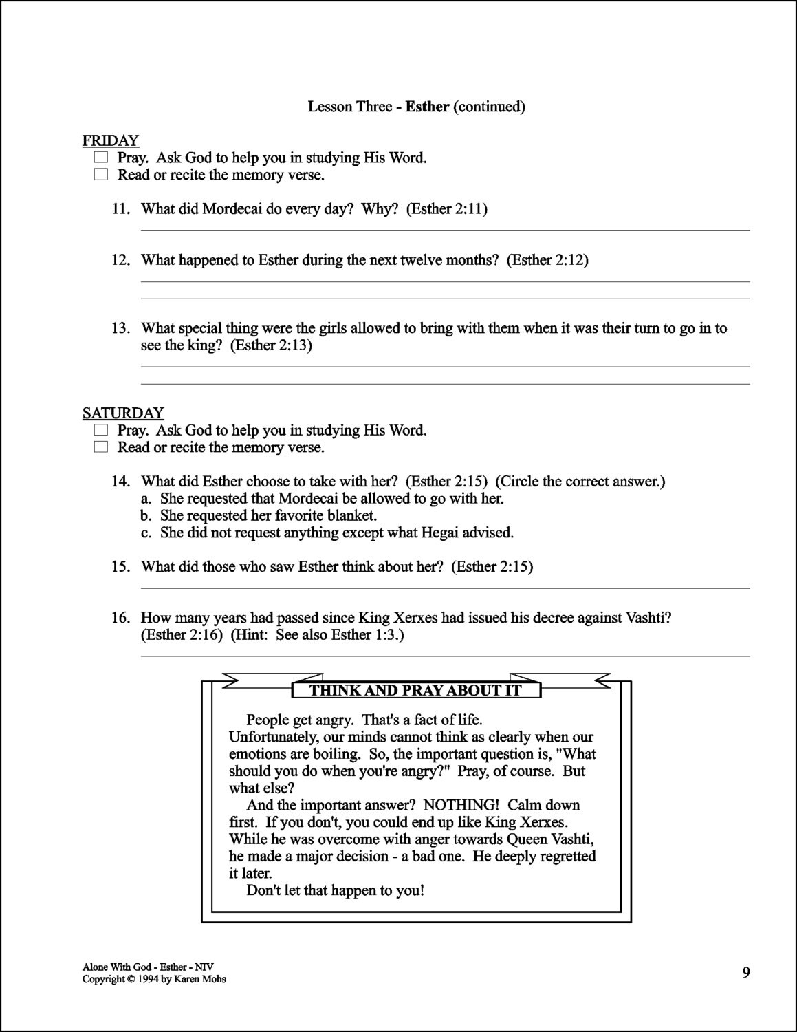 Esther Bible Study, Homeschool Curriculum, Sunday School, Elementary ...