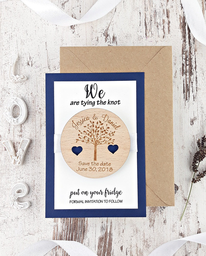 Save the Date Magnet Tree Save the Date Wood Save the Dates - Etsy