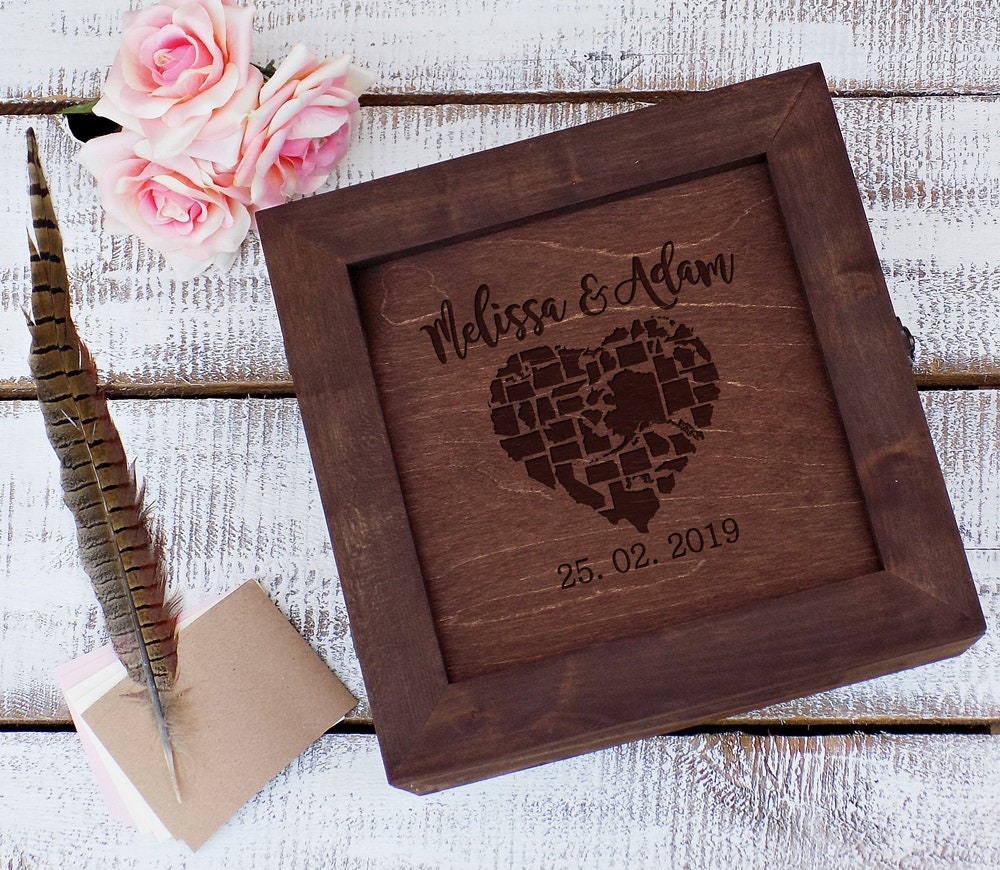 State Wedding Guest Book USA Guest Book Alternative State | Etsy