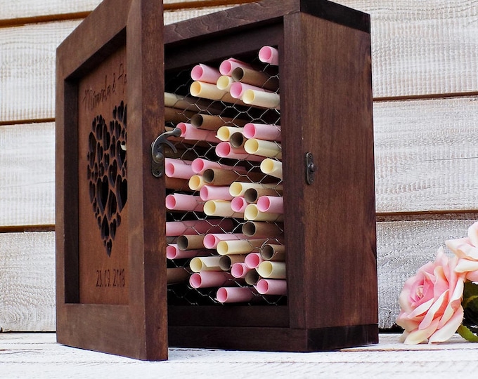 Shadow Box Wedding Guest Book Drop Box Guest Book 3D Guest Book ...