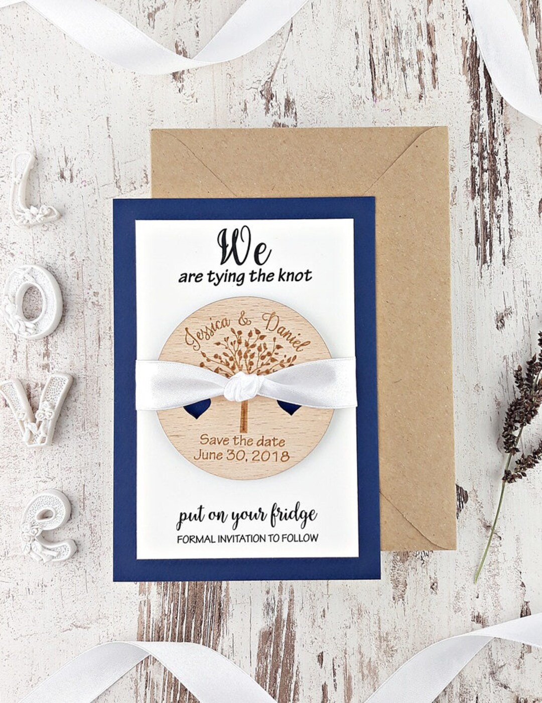 Save the Date Magnet Tree Save the Date Wood Save the Dates - Etsy