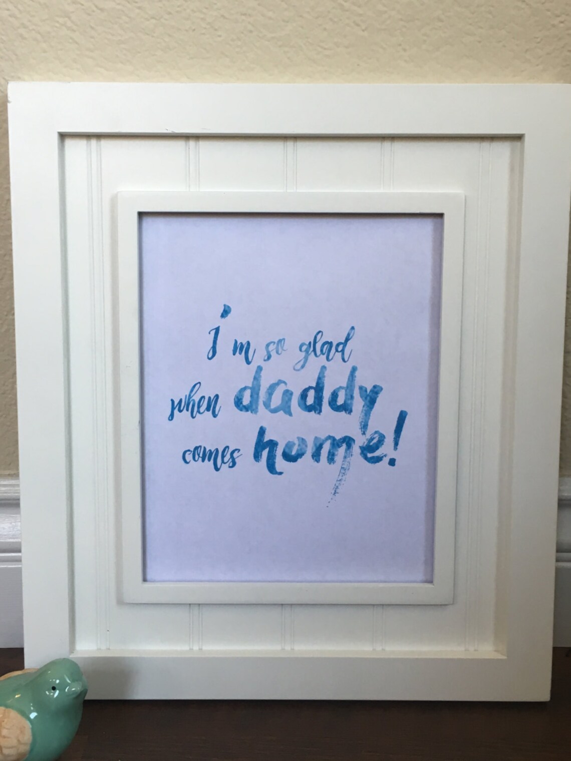 LDS 'daddy Comes Home' Primary Song Printable-blue - Etsy