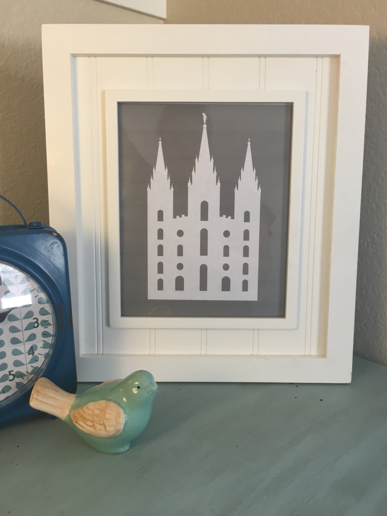 Simple, Gray LDS Digital Salt Lake City Temple Download Print - Etsy