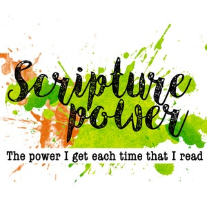 Scripture Power Primary Song Printable, Handout, Bookmark, Picture - Etsy