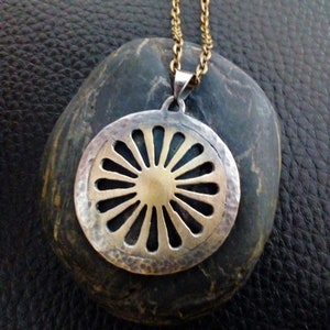 Romani Wheel Flag Pendant Good Fortune Talisman + Box - Gypsy Chakra ...