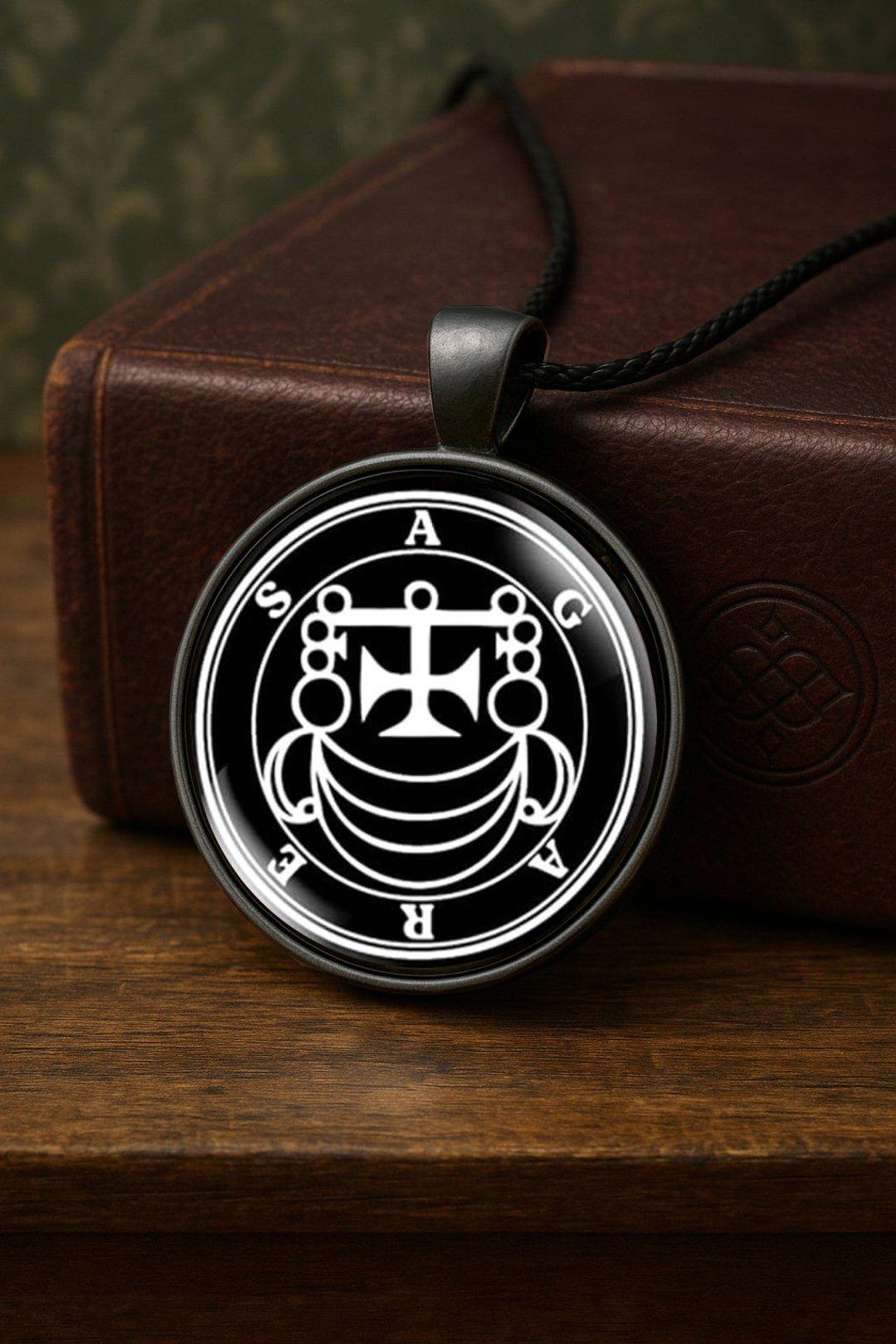 Agares Sigil Necklace + Box - Goetia Daemon Symbol Key of Solomon - Etsy