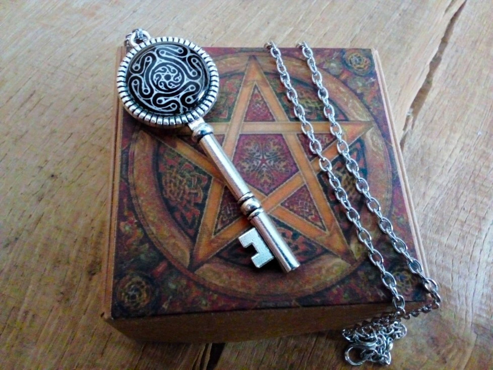 Goddess Hekate Key Symbol Pendant Necklace Box Hecate - Etsy