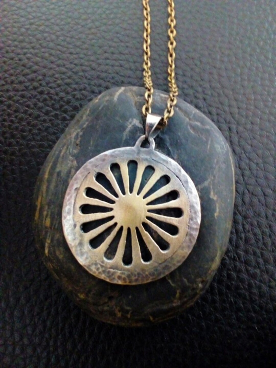 Romani Wheel Flag Pendant Good Fortune Talisman Box Gypsy Chakra ...