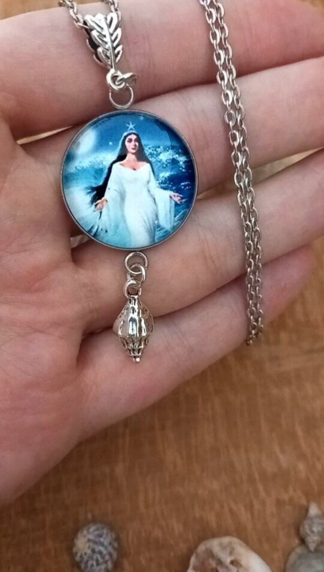 Iamanjá Yamanjá Goddess of the Sea Necklace + Gift Box - Orixá Pendant ...