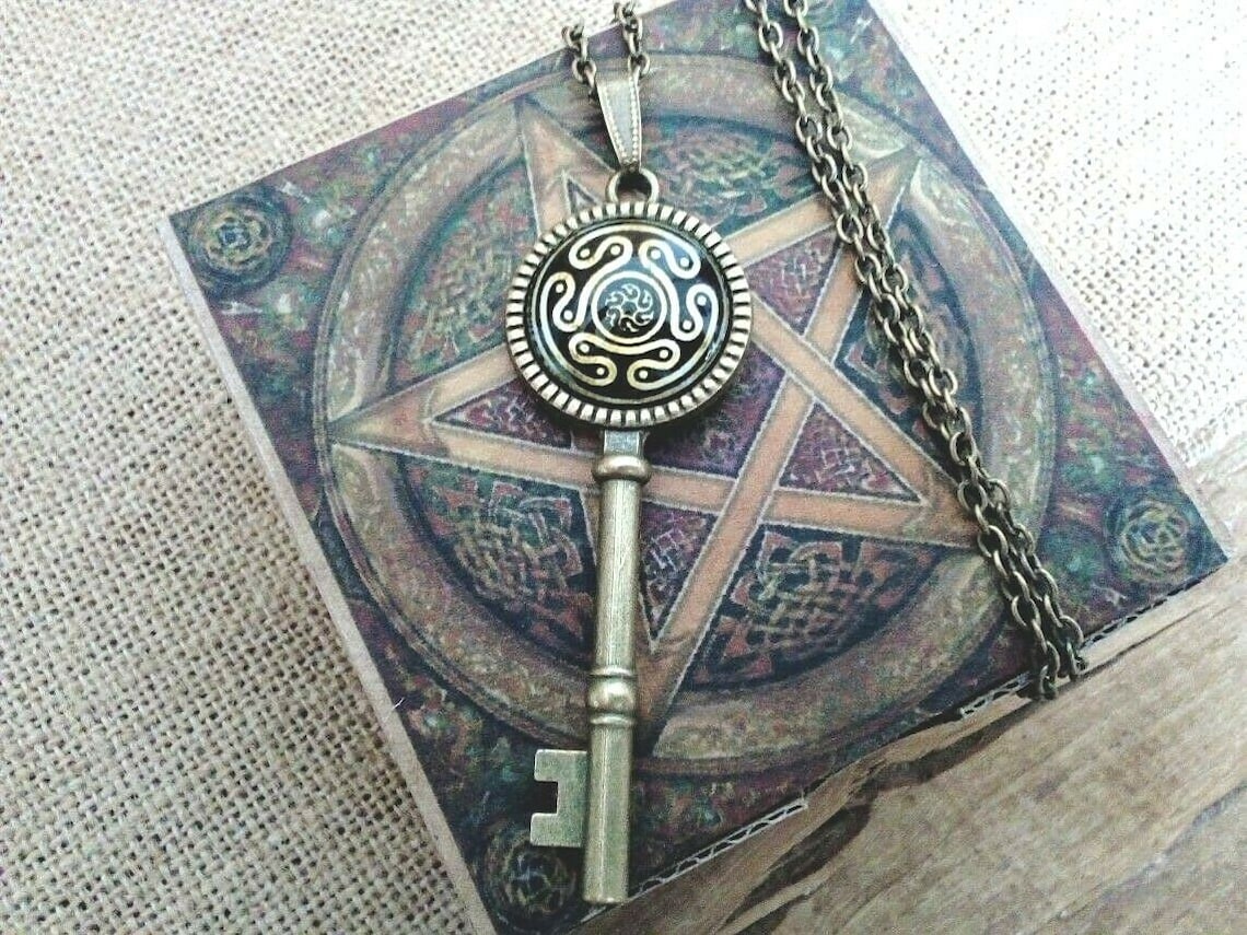 Goddess Hekate Key Symbol Pendant Necklace Box Hecate - Etsy