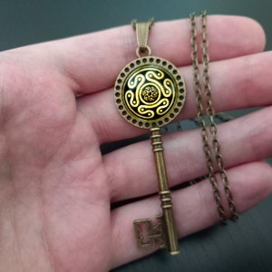 Hekate Key Goddess Symbol Pendant Necklace + Box - Hecate Witchcraft ...