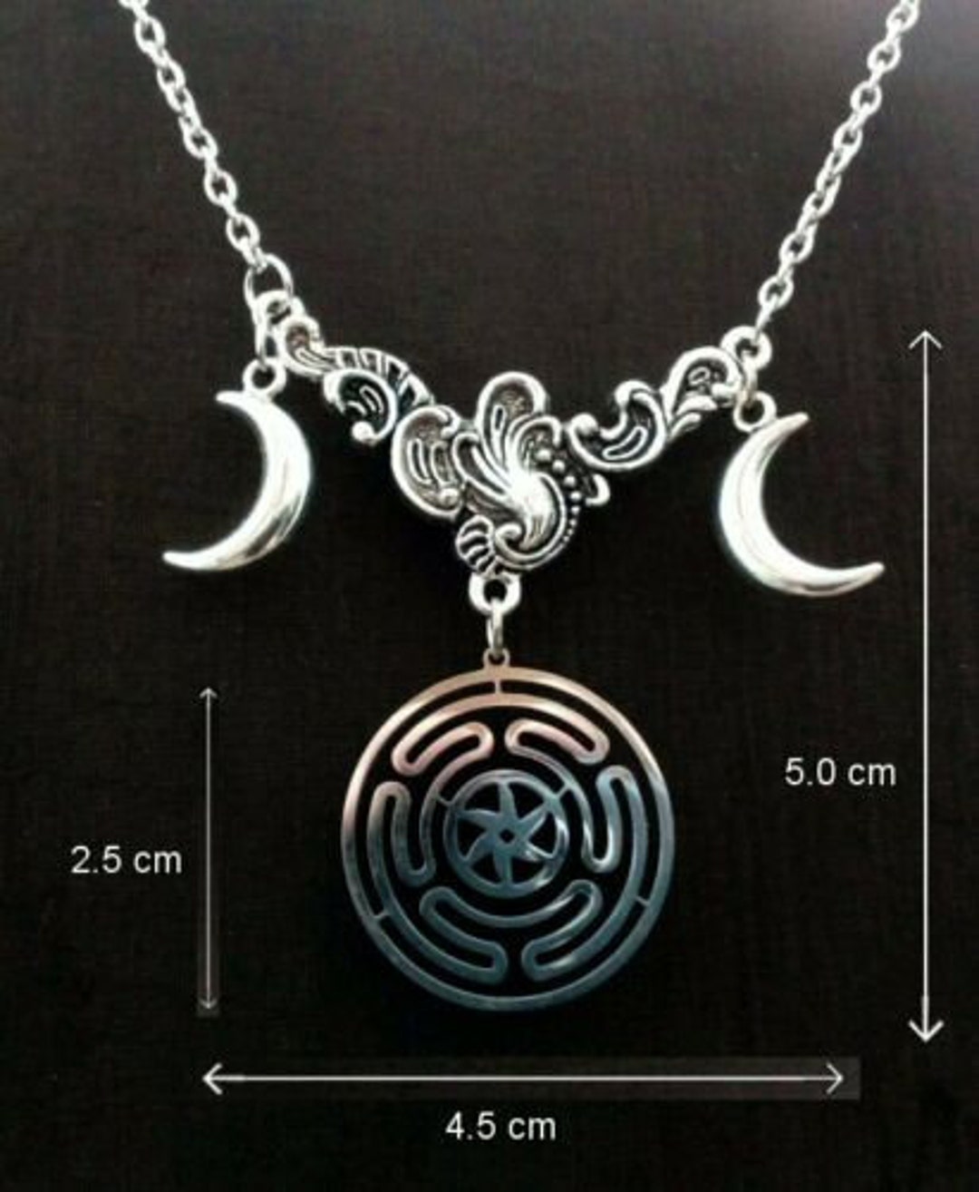 Wheel of Hekate Goddess Symbol Pendant Necklace Box Hecate Witchcraft ...