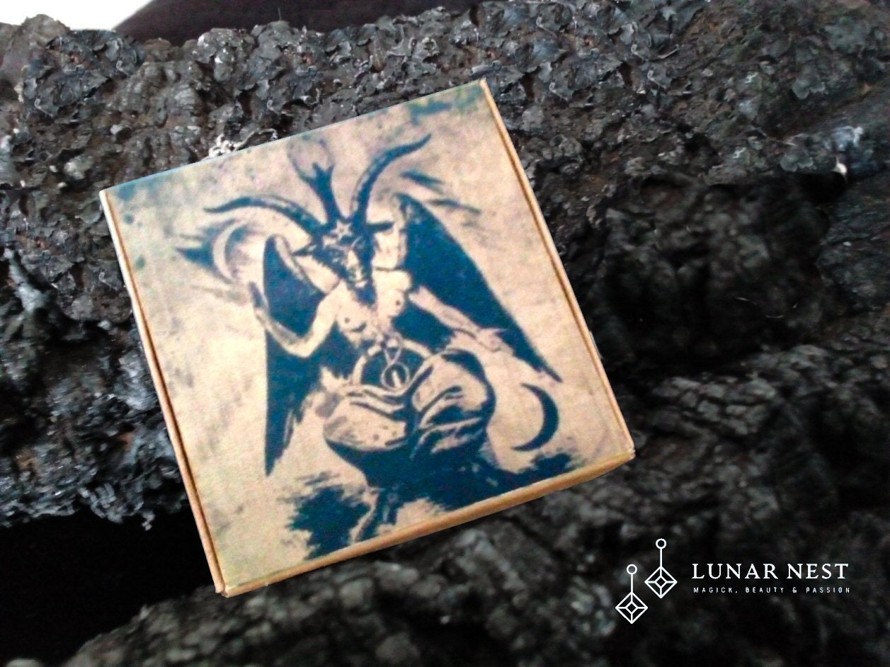 Lucifer Sigil Symbol With Red Dragon Eye Baphomet Box Seal | Etsy