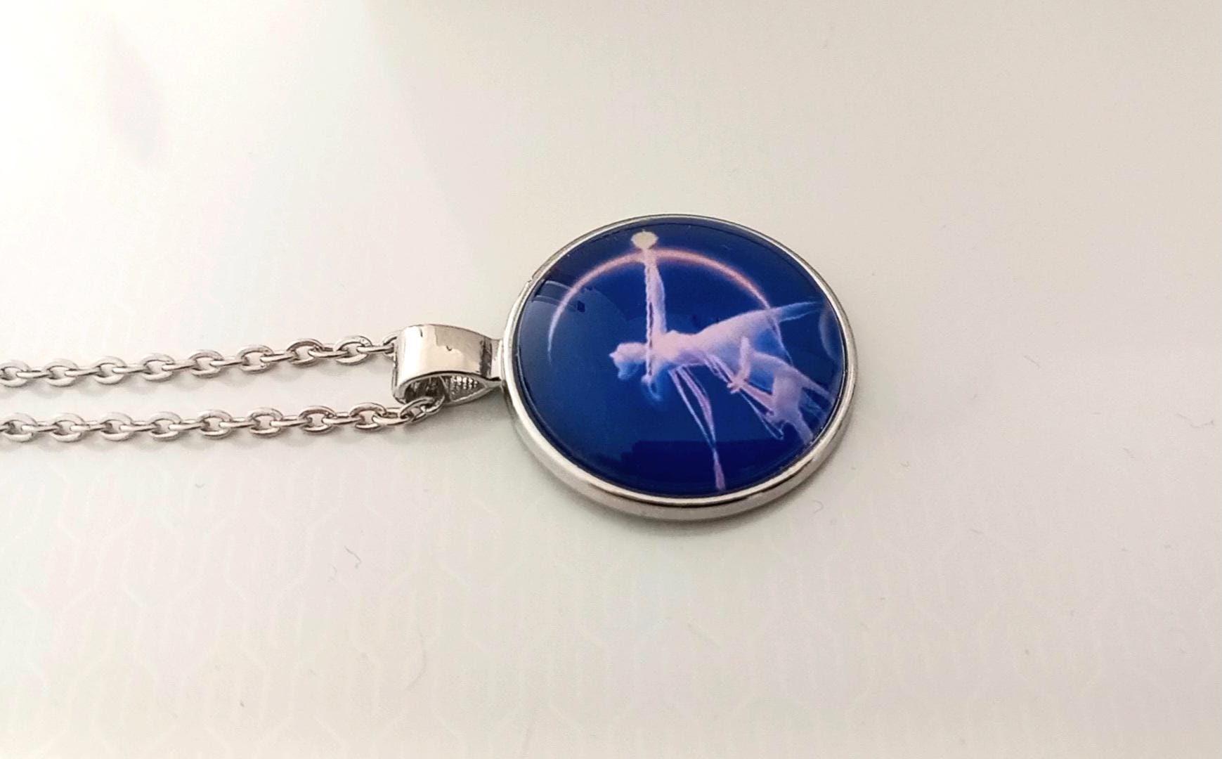 Artemis Moon Goddess Pendant Necklace + Gift Box - Greek Wicca Diana ...