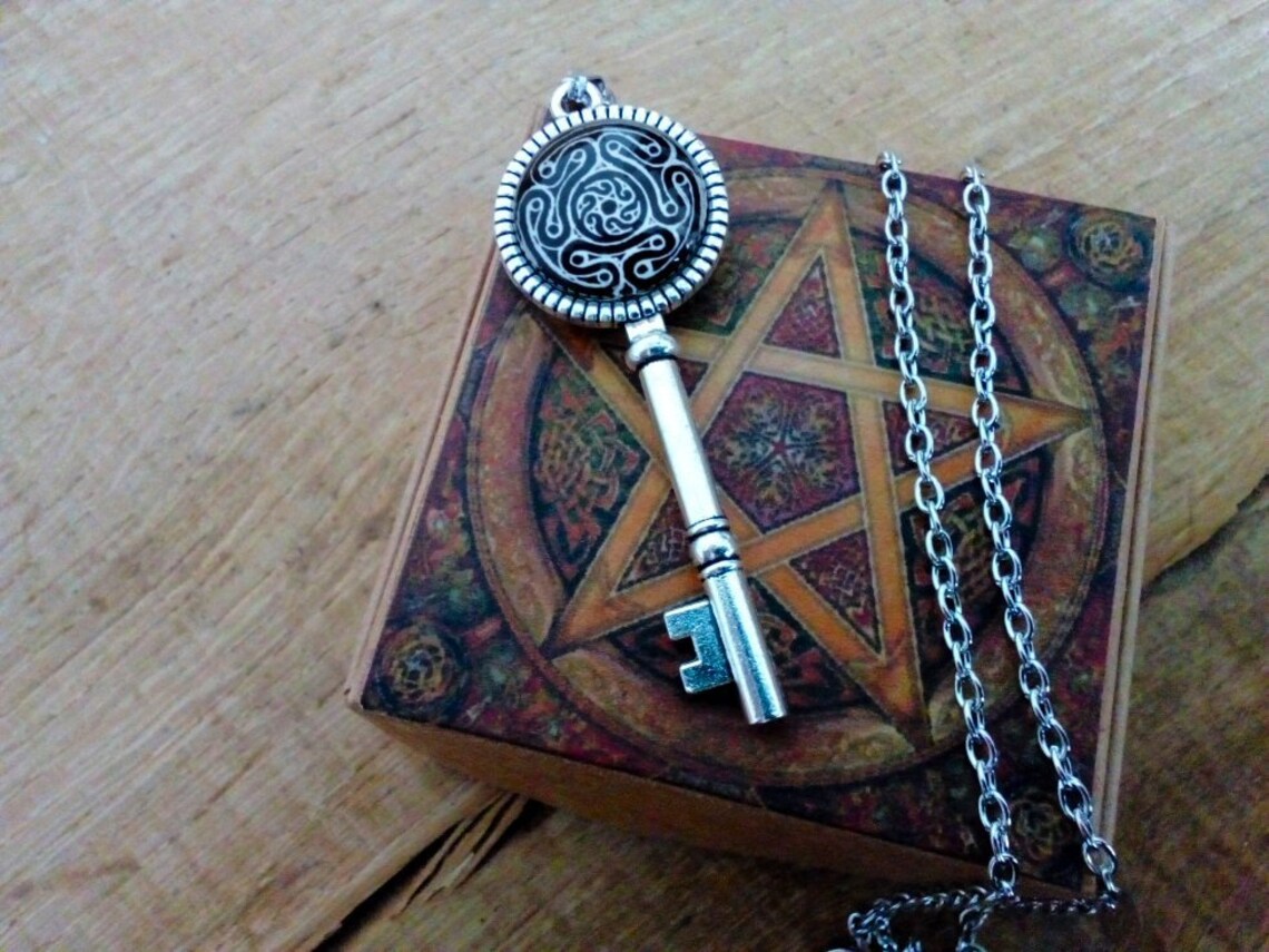 Goddess Hekate Key Symbol Pendant Necklace Box Hecate | Etsy