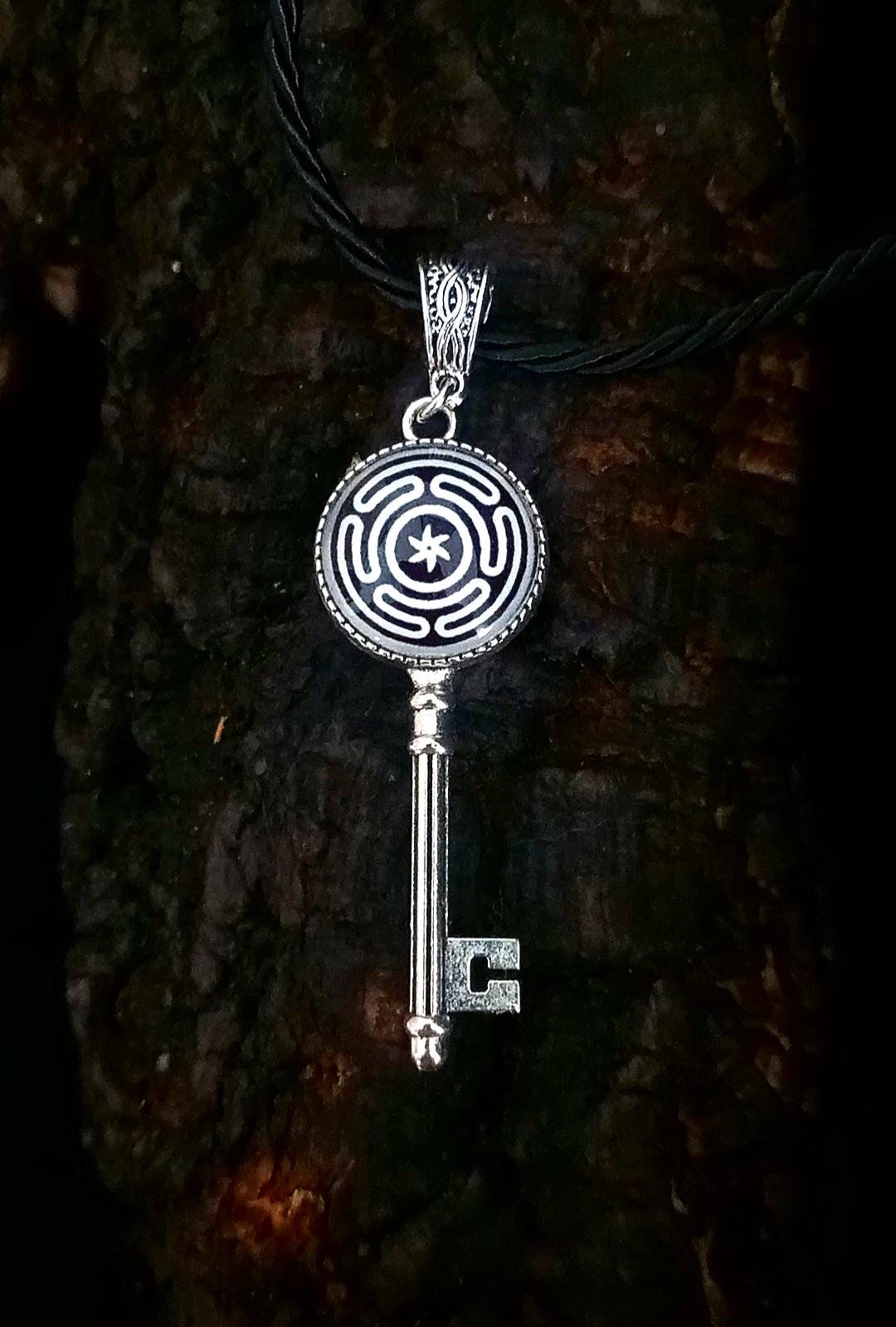 Hekate Key Wheel Pendant Necklace + Box - Hecate Goddess Witchcraft ...