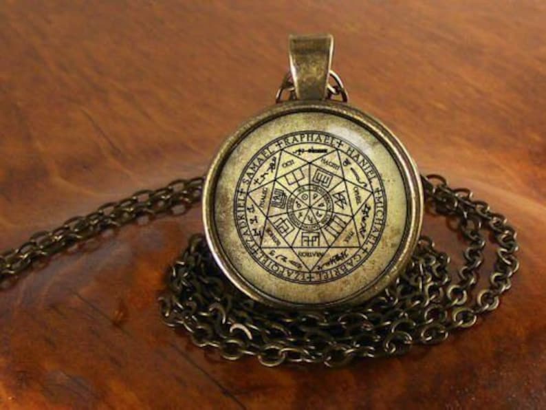 Seven 7 Arch Angels Sigil Pendant Box Amulet Archangel - Etsy