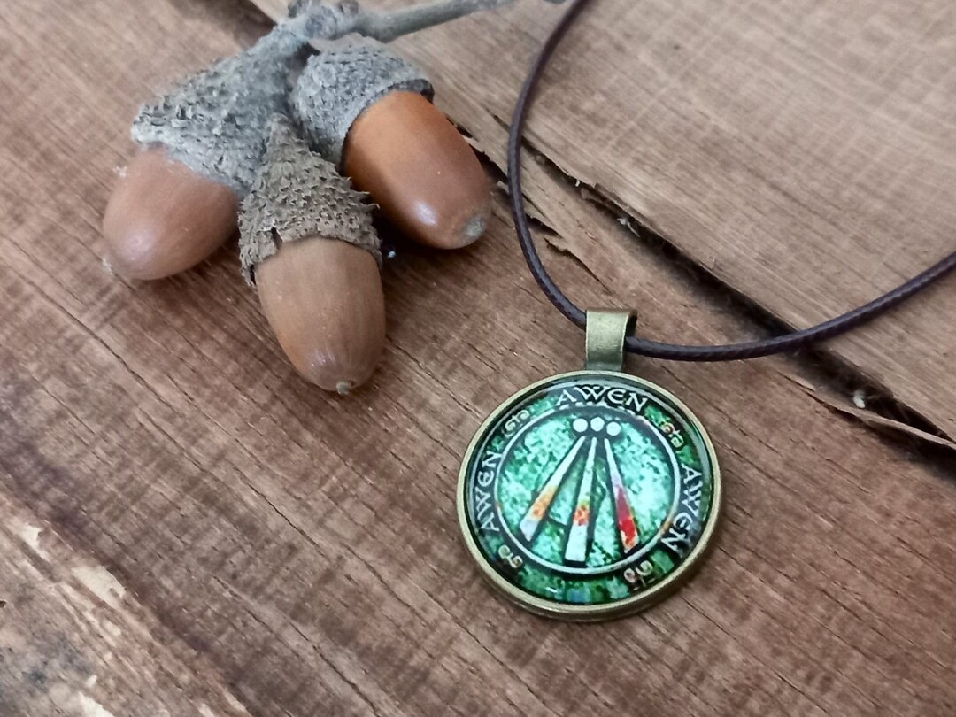 Druid Awen OBOD Pendant With Box - Necklace Order of Bards, Ovates ...