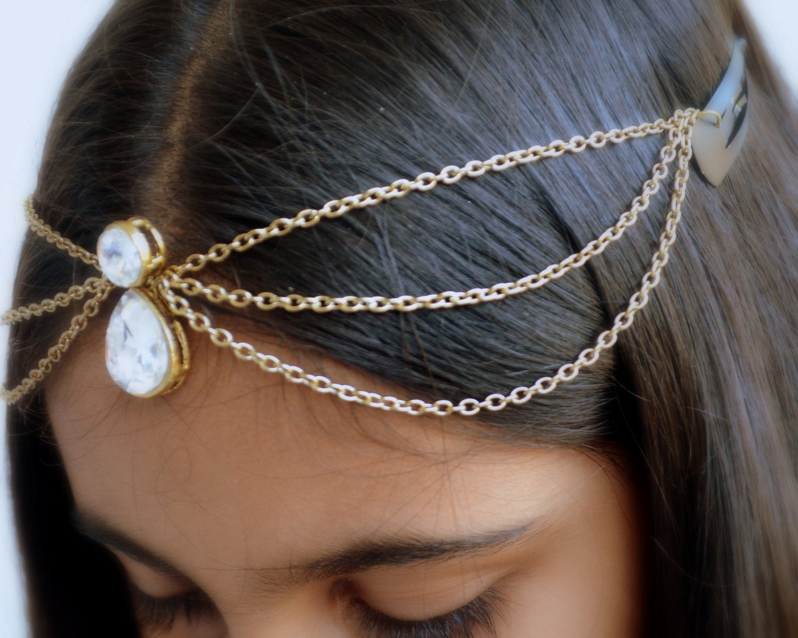 Kundan Matha Patti Indian Maang Tikka Headpiece Rajasthani - Etsy