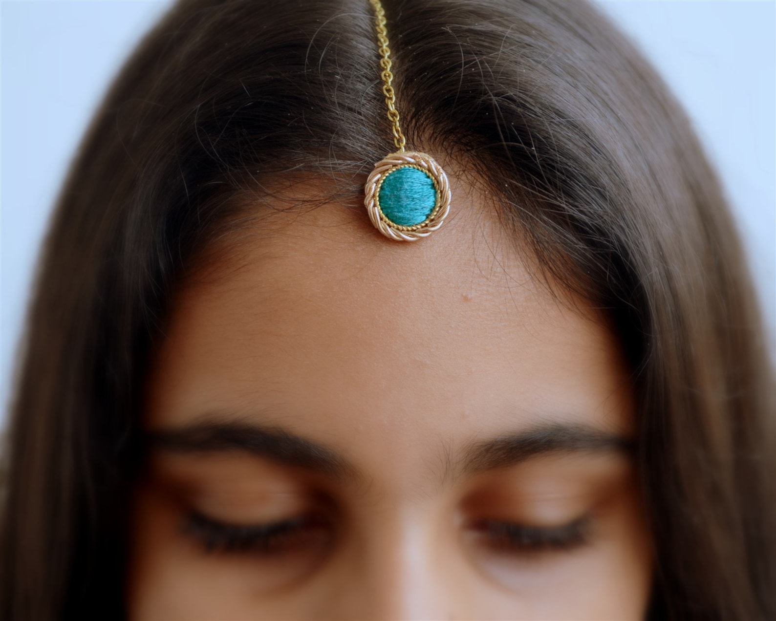 Maang Tikka Set, Indian Wedding Jewelry for Kids, Tikka Headpiece ...