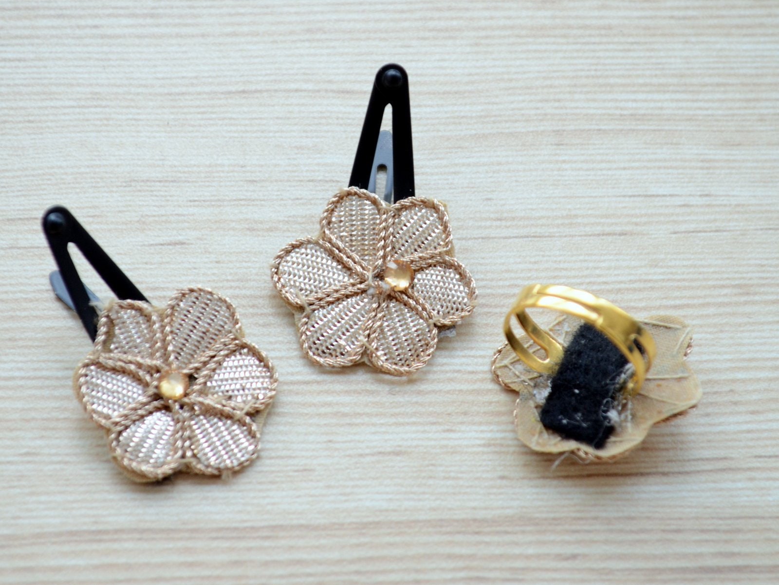 Indian Hair Clip Accessory Set for Kids Girls Gold Flower - Etsy UK