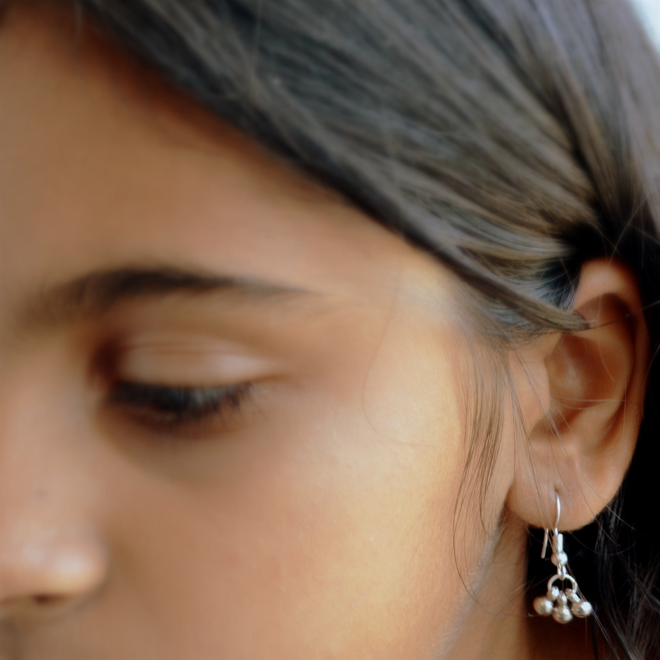 Small Dangle and Drop Earrings Gift Set, Tiny Indian Jhumkis, Dainty ...