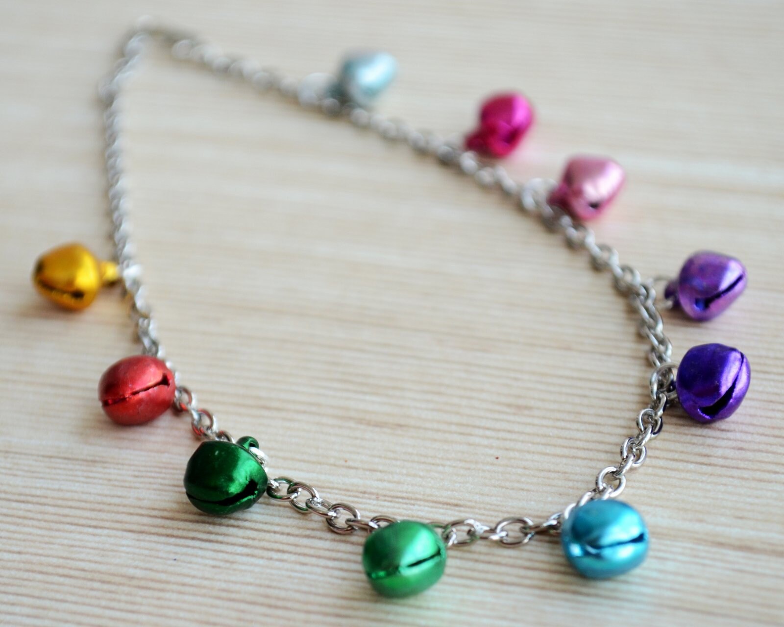 Baby Bell Anklet, Multicolour Rainbow Ankle Bracelet for Baby Girls ...