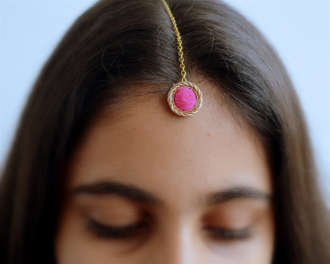 Maang Tikka Set Indian Wedding Jewelry for Kids Tikka | Etsy