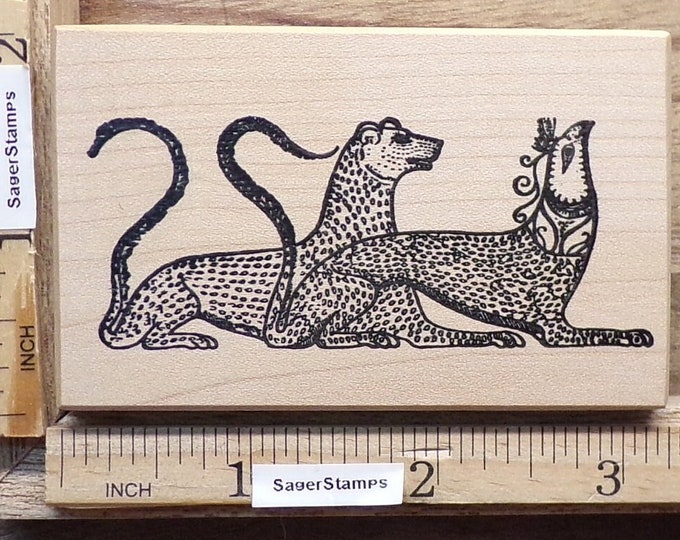 Rubber Stamp - Horus and Leopard by Toybox Stamps - Image for Card ...
