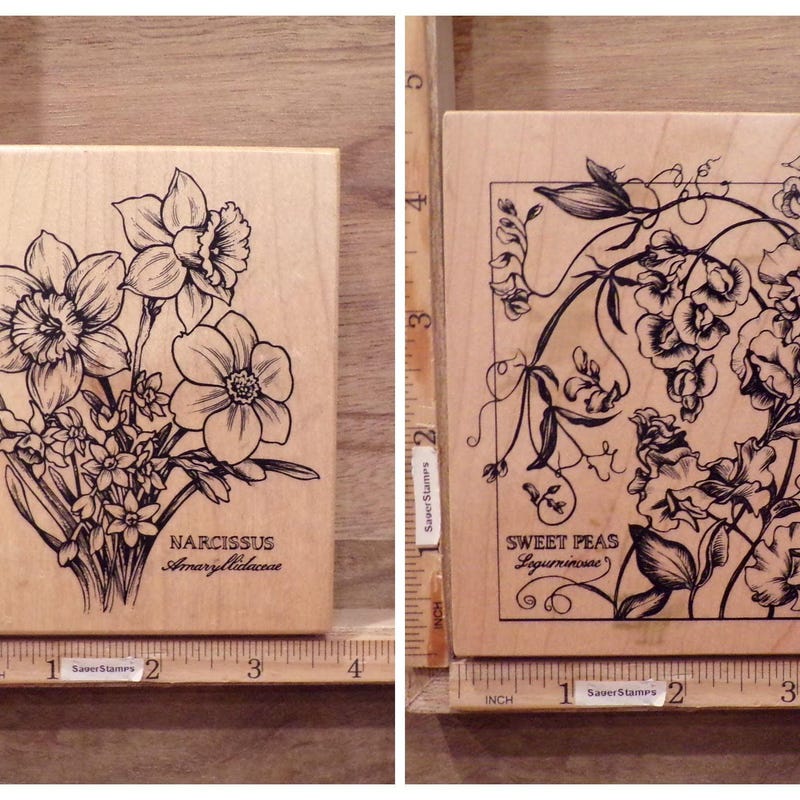 Botanical Stamp - Etsy