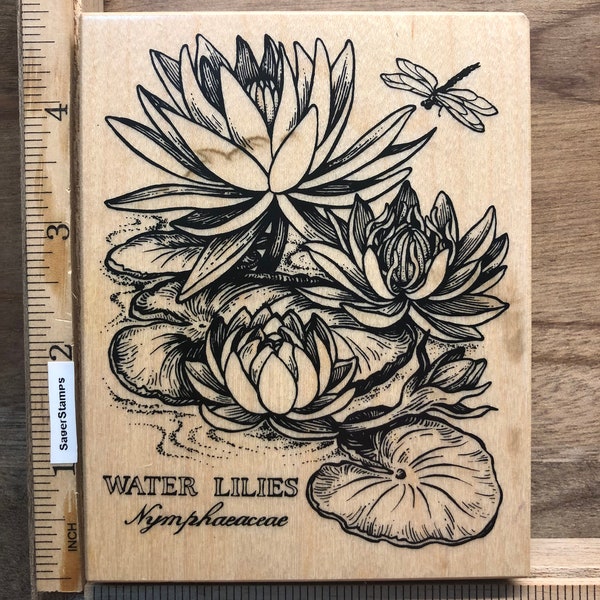 Lily Rubber Stamp - Etsy