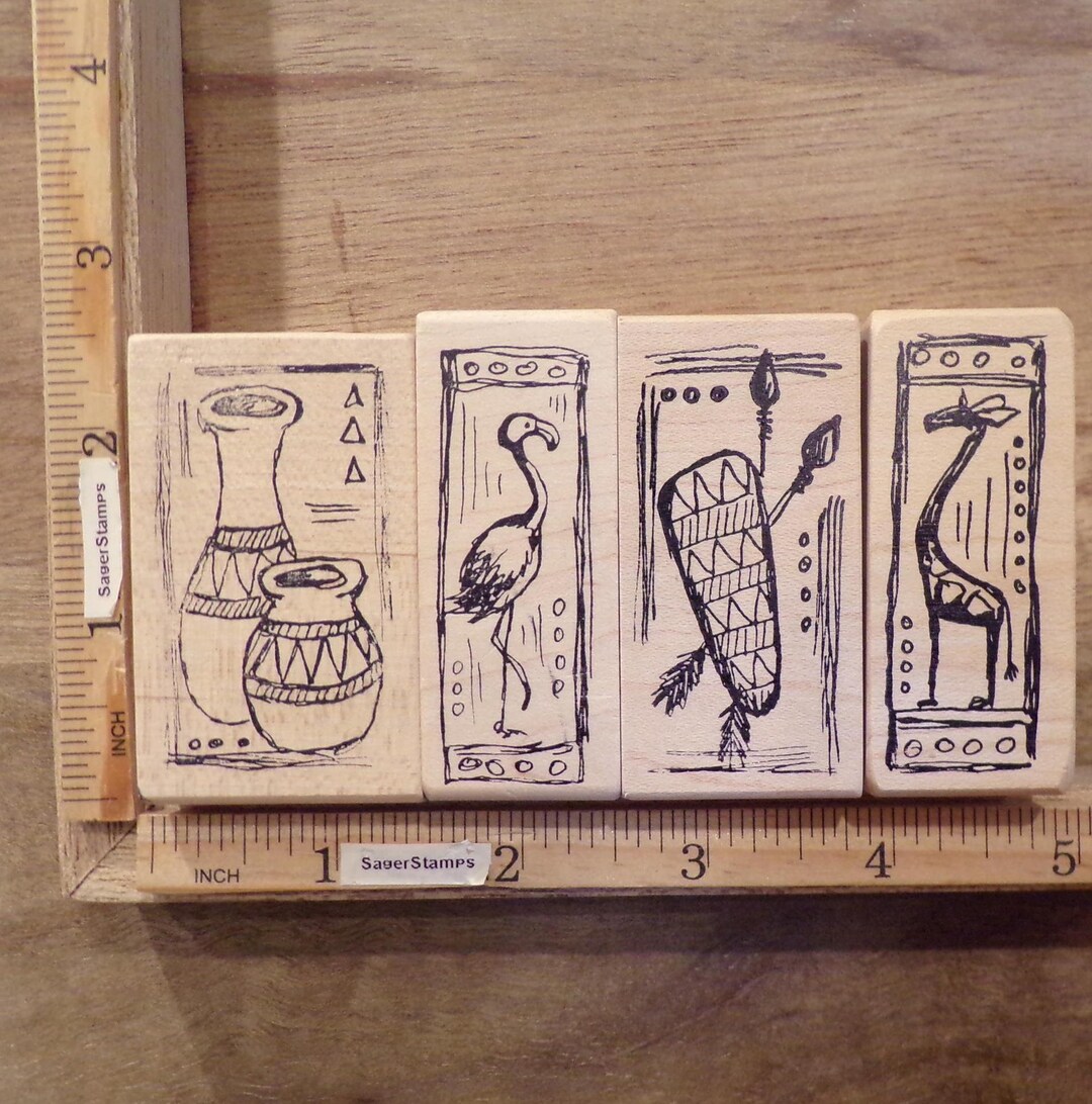 Rubber Stamp - You Choose - Primitive Images by Magenta Stamps - for ...