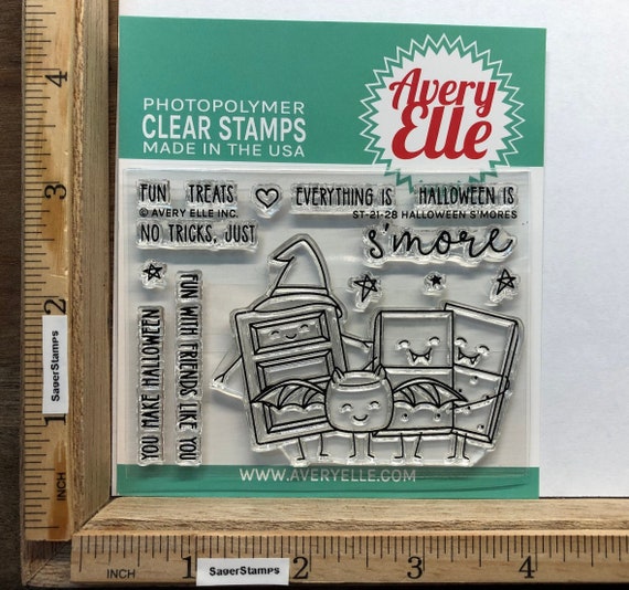Rubber Stamp Set of 14 Cling Mount Halloween Smores Cute - Etsy
