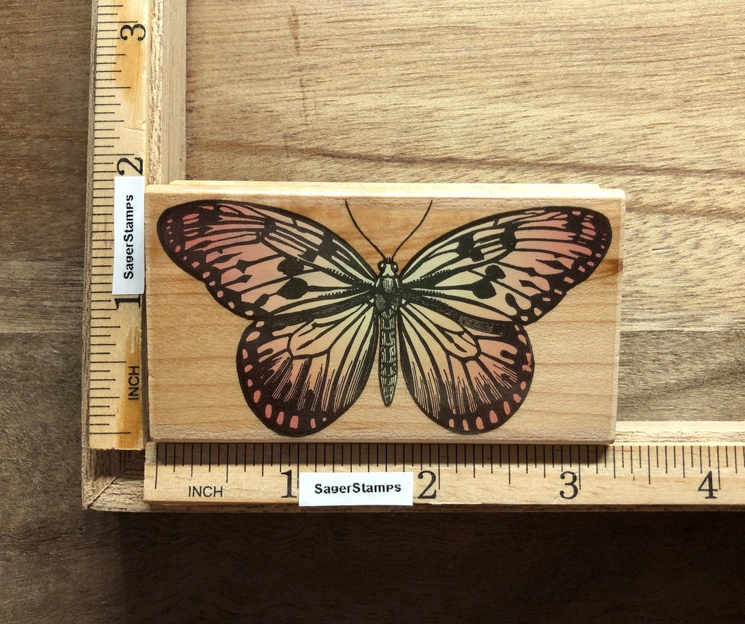 Rubber Stamp - "big Butterfly" by Hero Arts - Insect Image for ...