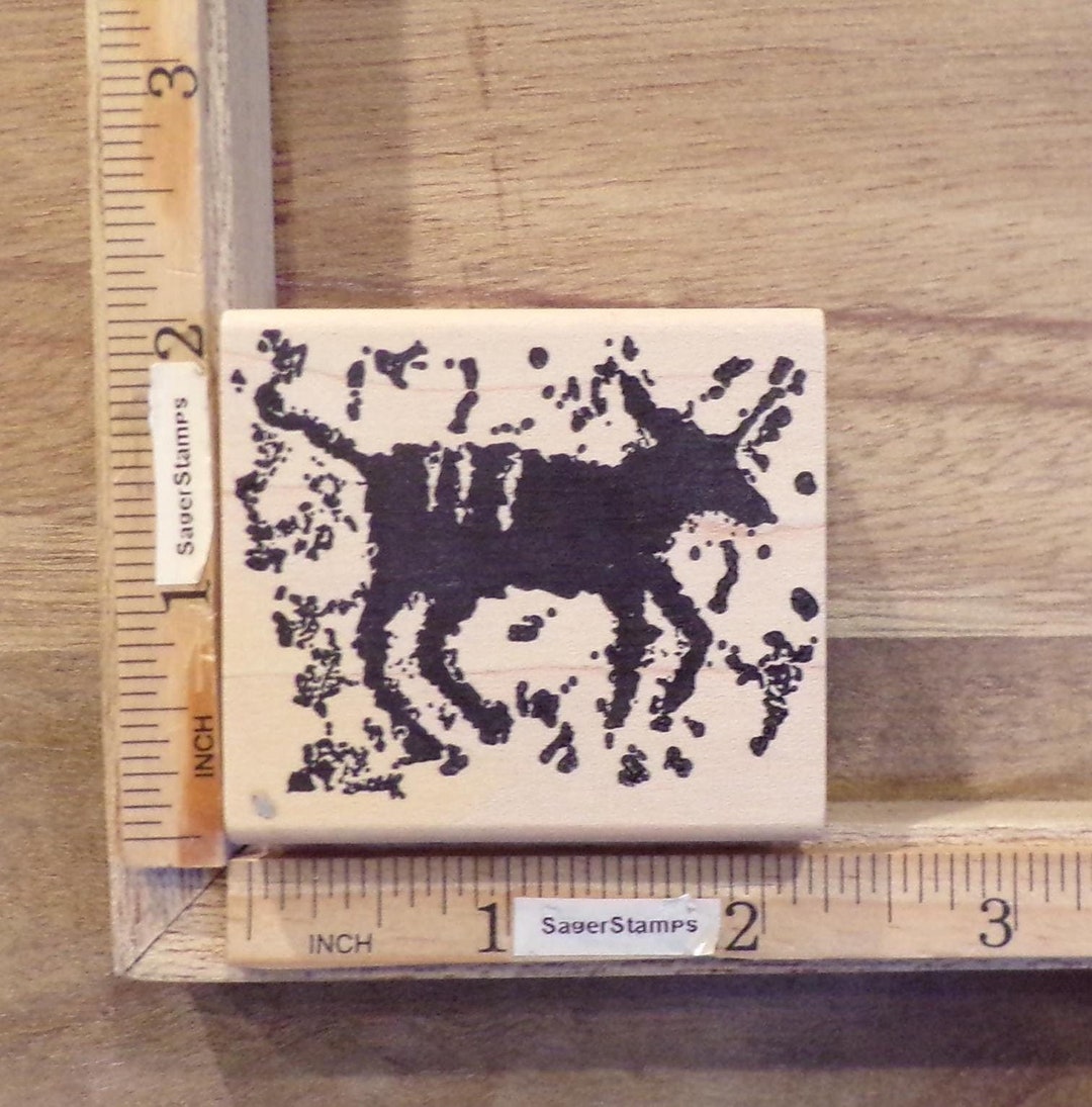 Rubber Stamp - Gazelle Cave Animal by Magenta Stamps - Image for ...