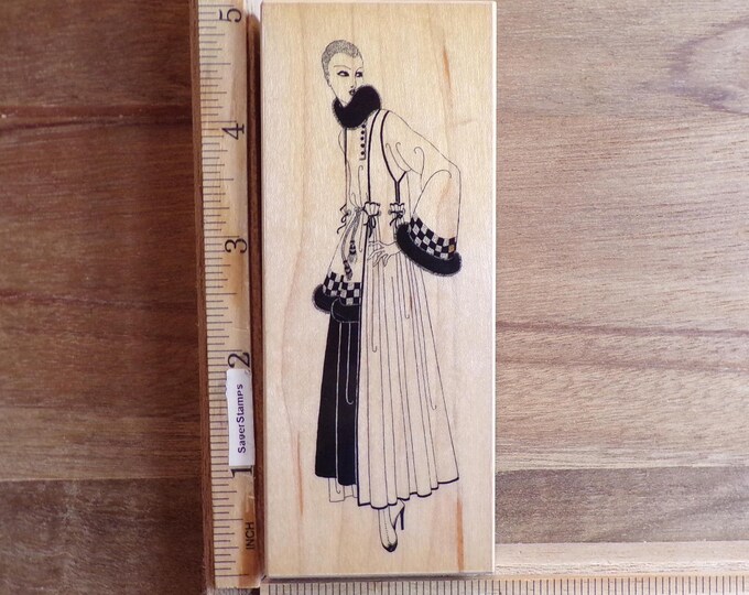 Rubber Stamp - Barbara by B Line Design - Fashionable Woman for Card ...