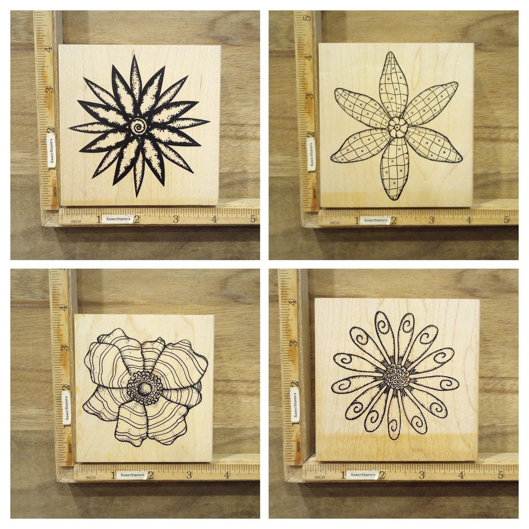 Rubber Stamps - Floral Images by Outlines Rubber Stamp Co - Card Making ...