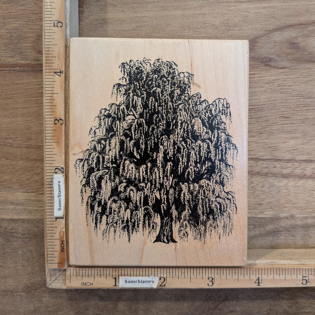 Rubber Stamp - Willow Tree by Psx/personal Stamp Exchange - Image for ...