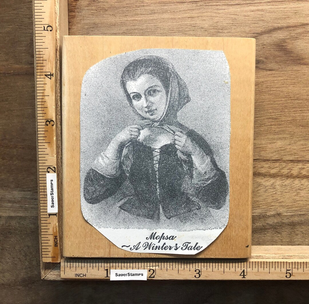 Rubber Stamp - Mopsa A Winter's Tale Shakespeare - Photo Realistic ...