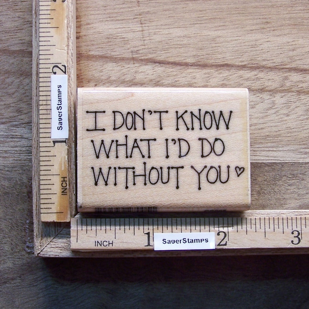 Rubber Stamp - "don't Know" by Artistic Stamp Exchange - Word Stamp ...