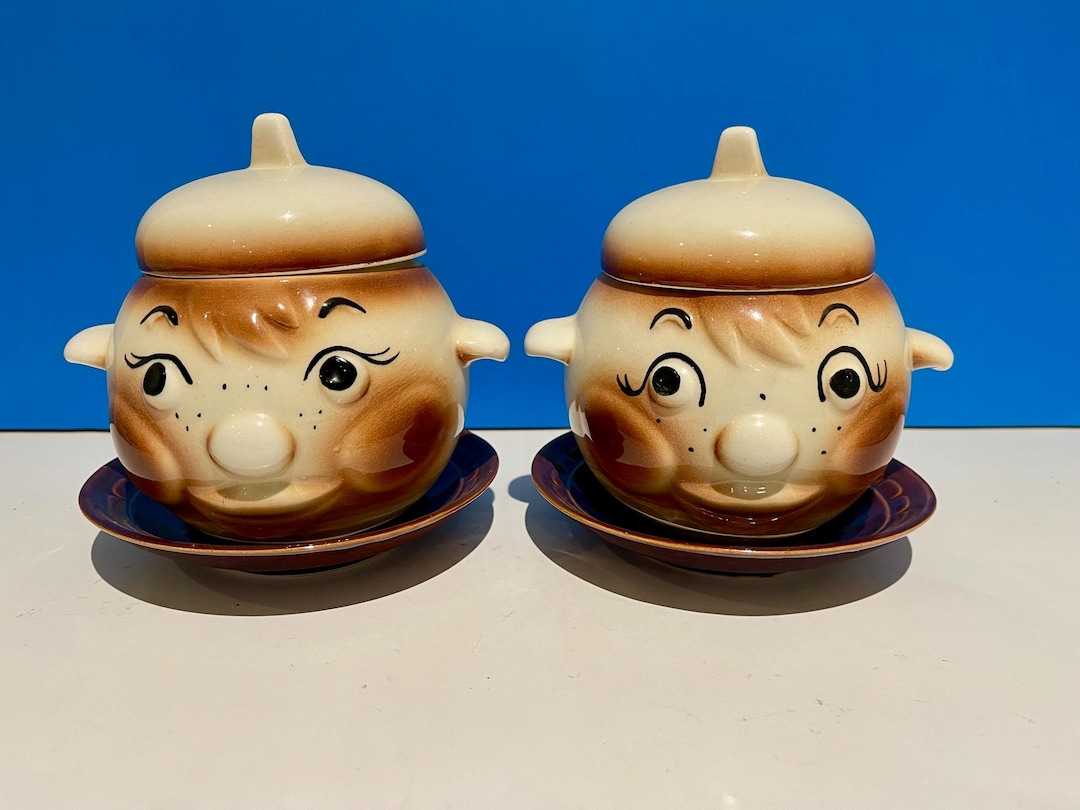 Set of 2 Ceramic Cooking Pots With Lids. - Etsy