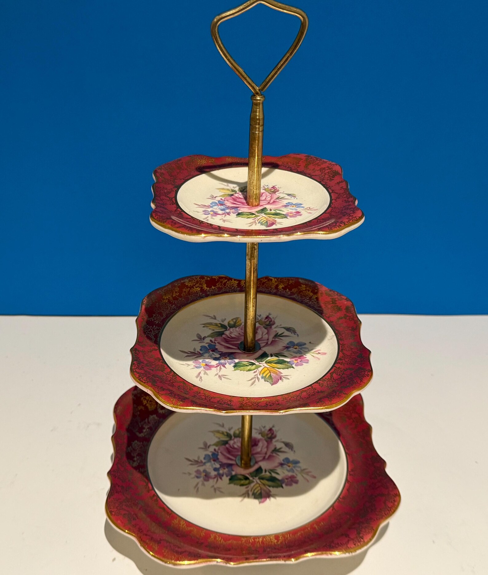 RARE! Lancaster & Sandland Ware Hanley Staffordshire 3 Tiers Stand ...
