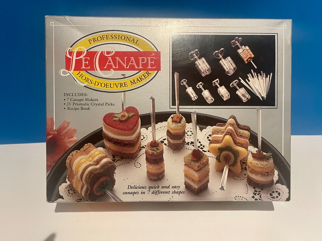 Vintage Set for Making Canape in New Condition and Original Box With a ...