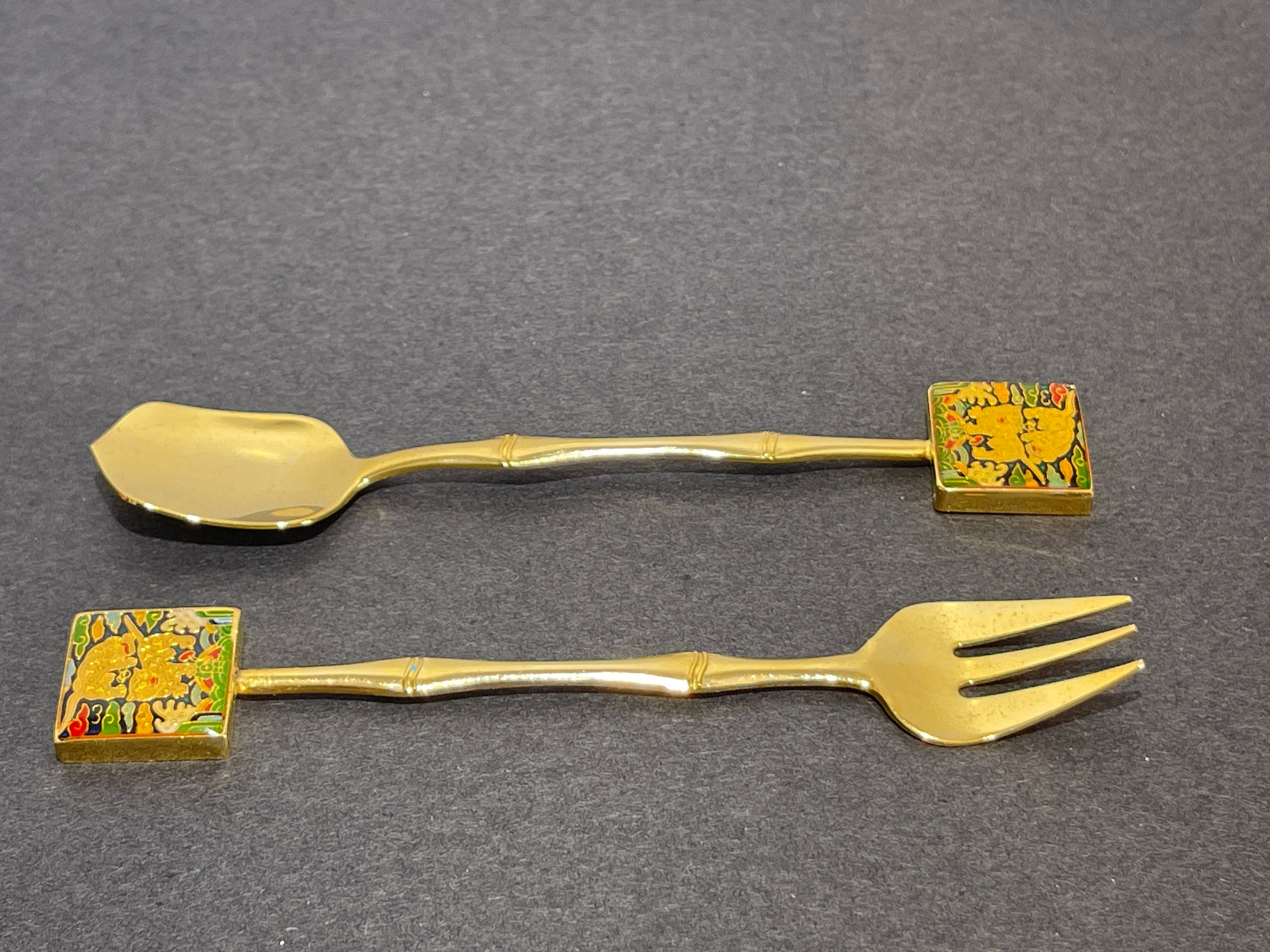 Set of a Dessert Spoon and a Fork. New in a Box - Etsy