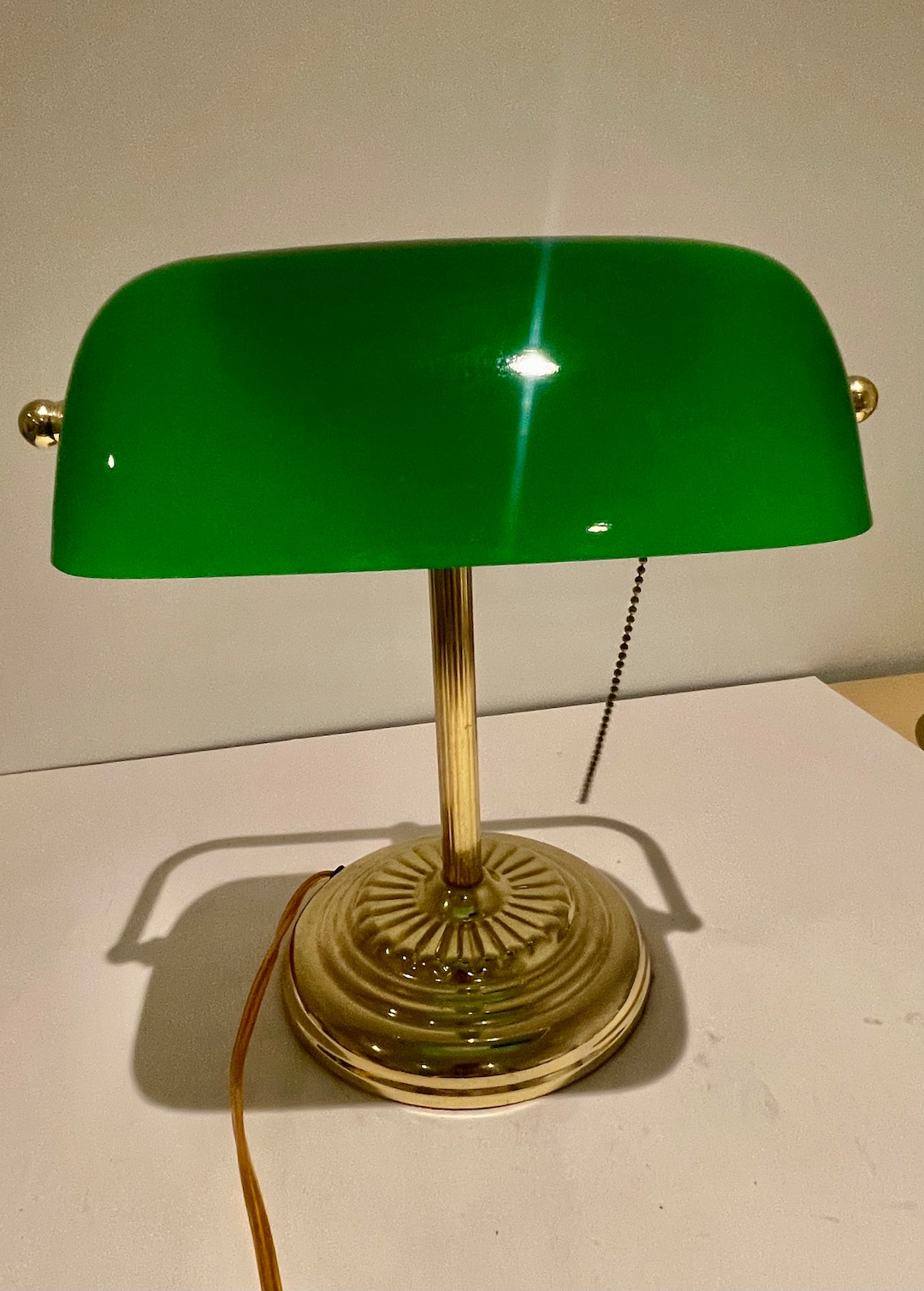 Vintage Green Banker /library Desk Lamp in Working Condition - Etsy