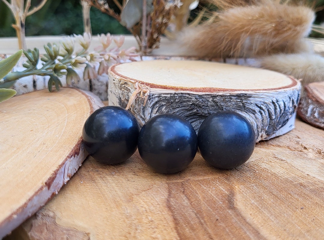 Shungite Ball Tumbled Stone Gemstone Sphere - Etsy