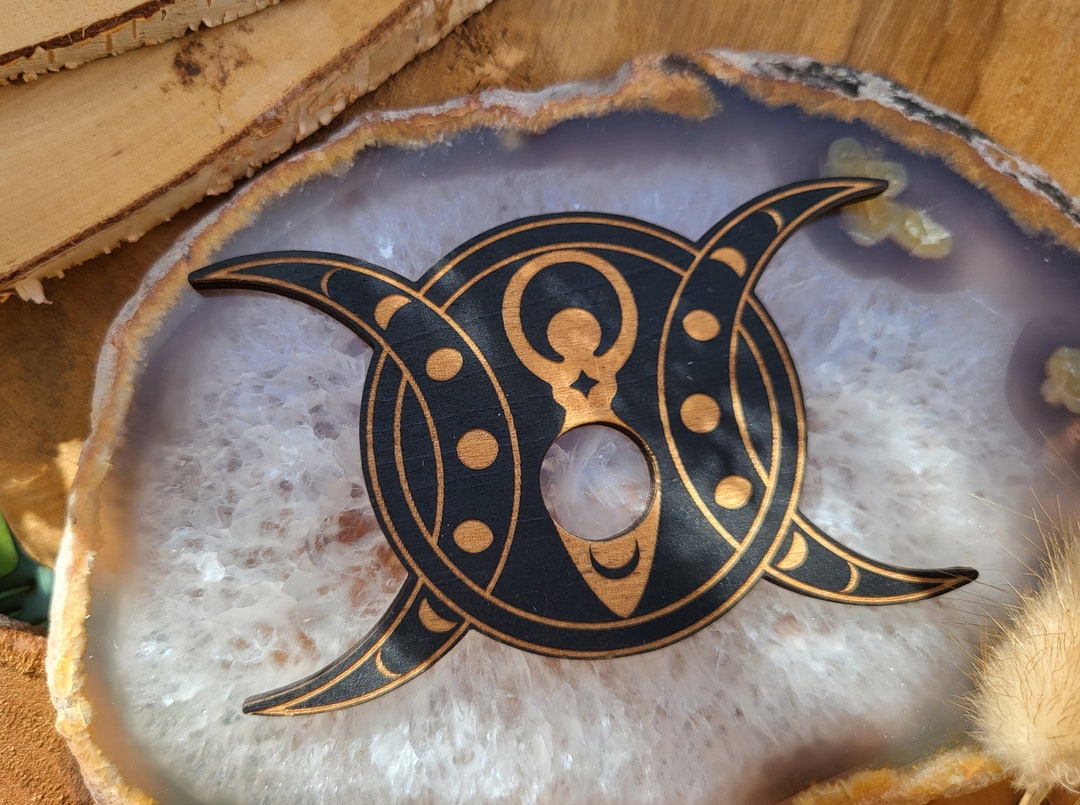 Moon Ball Stand Moon Phases Wooden Stand for Gemstone Balls Ball Holder ...