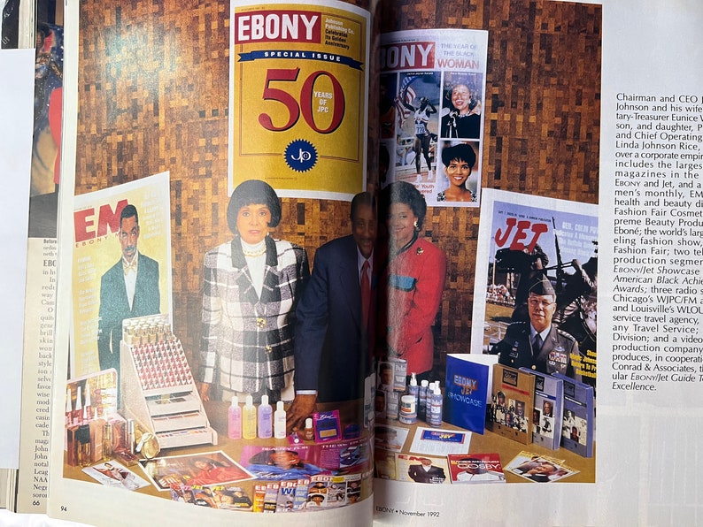 Ebony Magazine Vintage Nov. 1992 50 Years of JPC Special Issue - Etsy